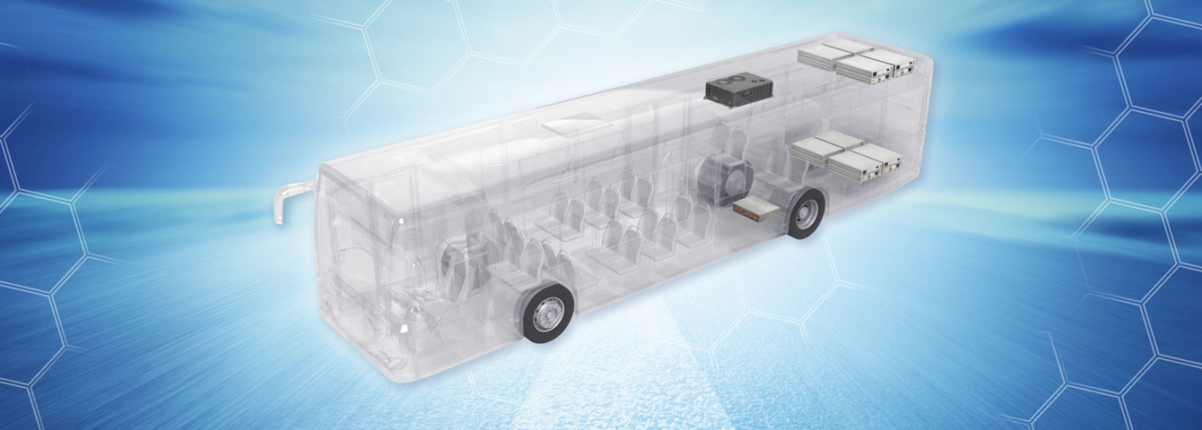 Batteries and eBTM from Webasto in a bus