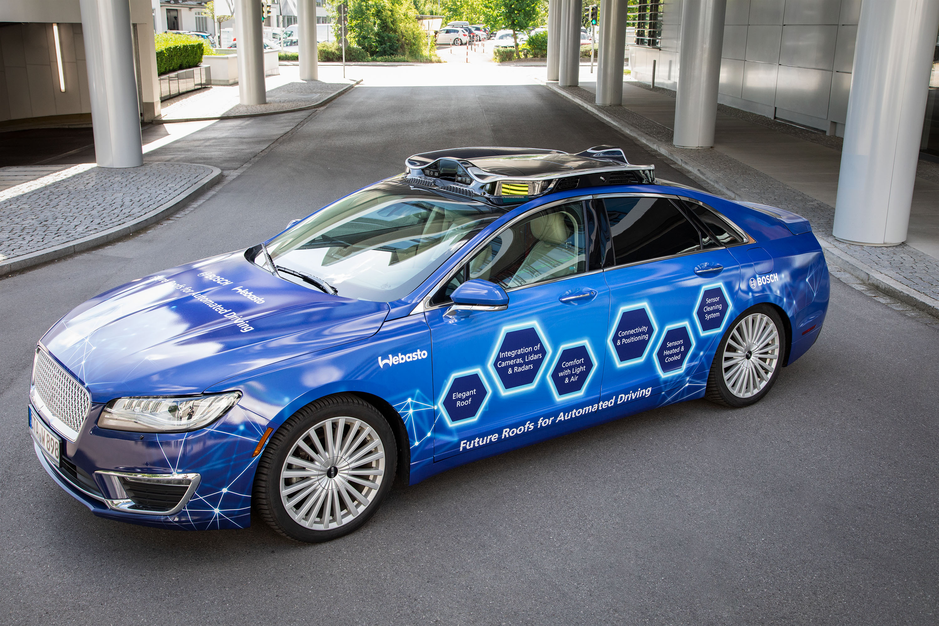 Webasto Prototype for Autonomous Driving – Roof Sensor Module